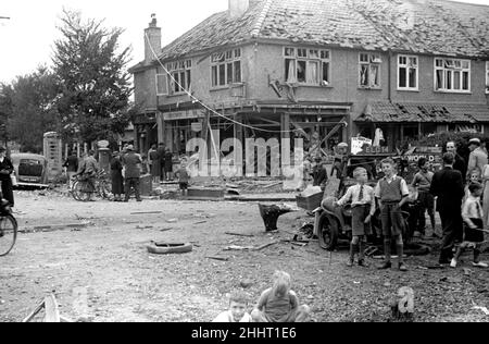 WW2 Air Raid Damage Air raid scenes at Bridlington Stock Photo - Alamy