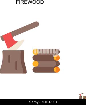 Firewood icon. Log. Wood. Editable vector Stock Vector Image & Art - Alamy