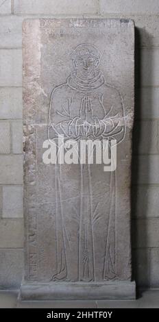 Tomb Slab of a Monk (Father Louis), 14th century, French, Stone ...