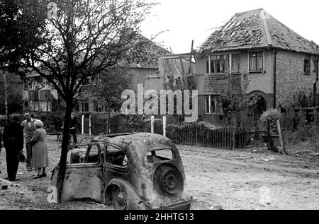 WW2 Air Raid Damage Air raid scenes at Bridlington Stock Photo - Alamy