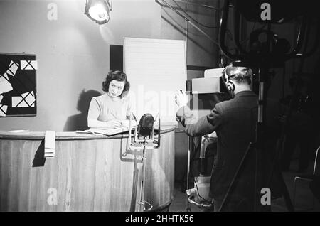 Picture Page television magazine programme seen here being broadcast ...