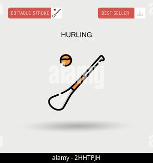 Hurling Simple vector icon Stock Vector Image & Art - Alamy