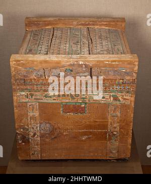 Inner rectangular coffin of Hapiankhtifi, ca. 1981–1802 B.C Stock Photo ...