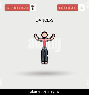 Dancing Simple vector icon. Illustration symbol design template for web ...