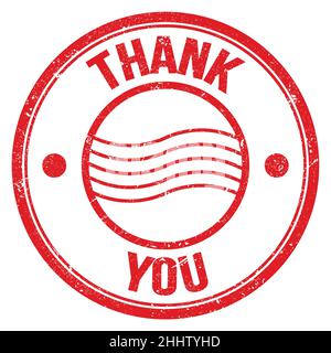 THANK YOU text written on red grungy stamp sign Stock Photo - Alamy