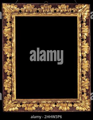 Reverse ogee frame, ca. 1660, Italian, Naples, Poplar, marbleized base ...