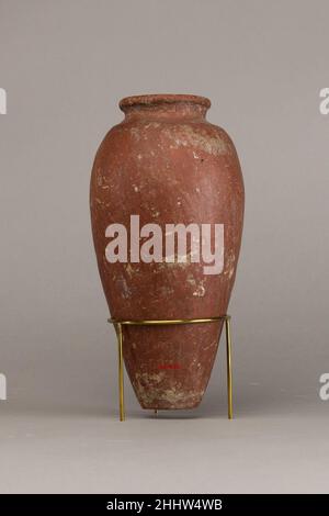 Large red polished ware jar MET 99.4.151 EGDP010252 Stock Photo - Alamy