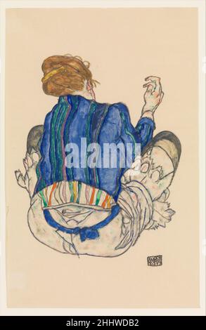 Egon Schiele - Seated Woman Back View Stock Photo - Alamy