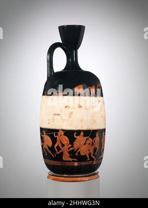 Amazonomachy (Battle of Greeks against Amazons). Lekythos. Museum ...
