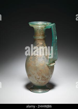 Large Jug with a cylindrical body and ribbed strap handle Roman period ...