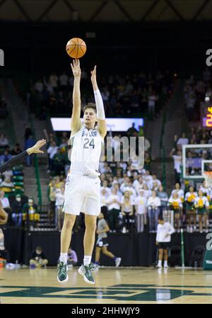 Baylor guard Matthew Mayer (24) steals the ball from Incarnate Word ...