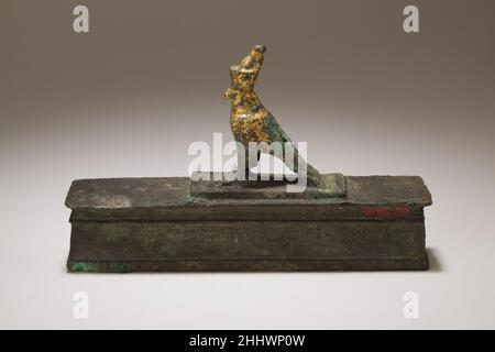 Falcon surmounting box for an animal mummy 664–30 B.C. Late Period ...