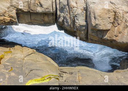 Banded Gneiss granite rocks forming the popular tourist attraction of ...