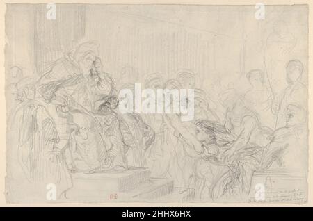 Study of Jacopo Brought before His Father, the Doge, for "The Two ...