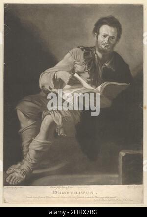 Democritus, seated, holding a book and looking towards the viewer 1962 ...