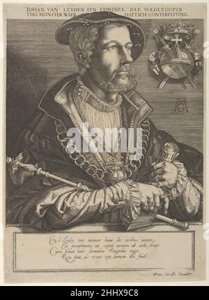 Portrait of Bernt Knipperdolling, a leader of the Munster Anabaptists ...