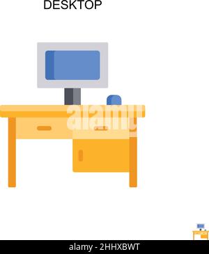 Desktop Simple vector icon. Illustration symbol design template for web ...