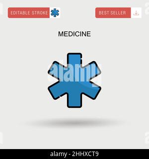 Medicine Simple vector icon Stock Vector Image & Art - Alamy