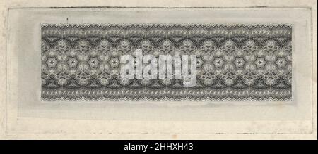 Banknote motif: band of lace-like lathe work ornament, ca. 1824-42 ...
