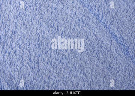 Blue fabric fluffy material texture background Stock Photo - Alamy
