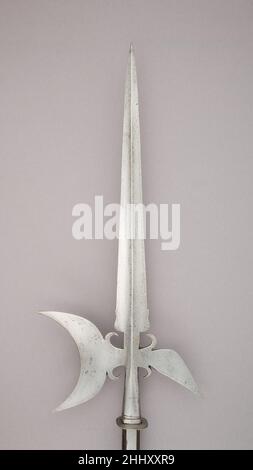 The halberd is a medieval and early modern pole weapon with a spear and ...