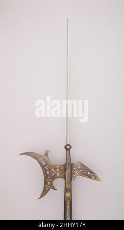 The halberd is a medieval and early modern pole weapon with a spear and ...