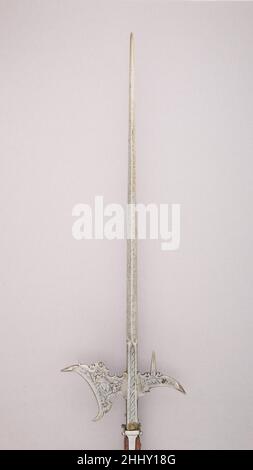 The halberd is a medieval and early modern pole weapon with a spear and ...