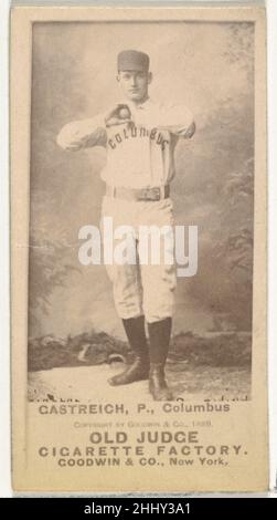 Henry Carl "Hank" Gastright, Pitcher, Cleveland, from the Old Judge ...