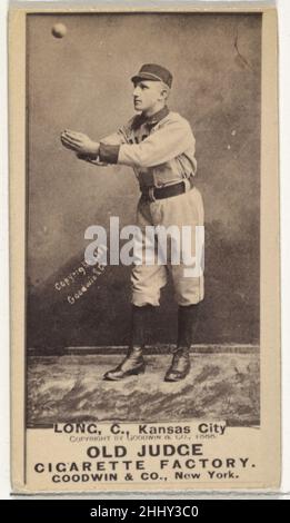 Herman C. Long, Catcher, Kansas City Cowboys, from the Old Judge series ...