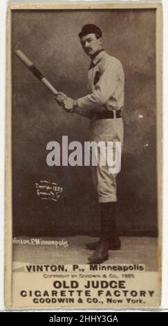 William Miller "Bill" Vinton, Pitcher, Minneapolis, from the Old Judge ...