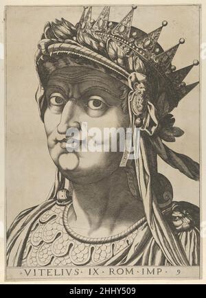 Plate 9: Aulus Vitellius with his head turned slightly to the left ...