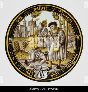 A depiction of the biblical story of the prodigal son, illustrating his ...