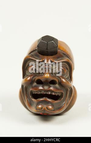 Netsuke of Double Mask 19th century Japan. Netsuke of Double Mask 59599 ...