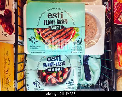 Variety of plant based meat. Plant based vegetarian alternative meat ...