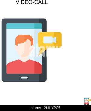 Video call Simple vector icon Stock Vector Image & Art - Alamy