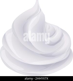 Zefir meringue icon cartoon vector. Food creme Stock Vector Image & Art ...