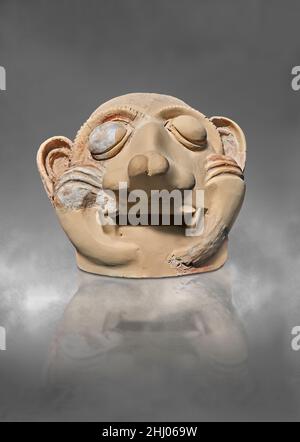 Ancient Greek Ceremonial terracotta masks depicting mythical creatures ...
