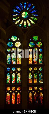 Monumental stained glass window La Paix, the Peace, by Marc Chagall in ...