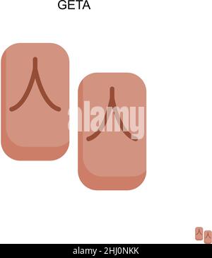 Geta Simple vector icon. Illustration symbol design template for web ...