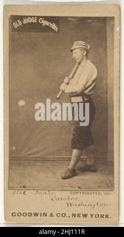 Patrick "Pat" E. Dealy, Catcher, Washington Nationals, from the Old ...