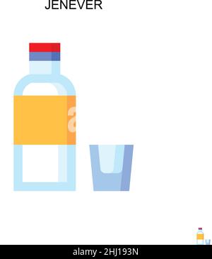 Jenever Simple vector icon. Illustration symbol design template for web ...