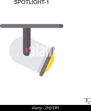 Spotlight Simple vector icon. Modern, simple flat vector illustration ...