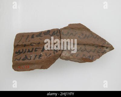 Ostrakon with a Letter from Isaac and Elias to Lashane of Jeme. Culture ...