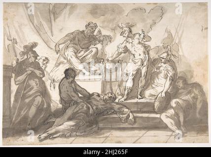 Gaius Mucius Scaevola Thrusting His Right Hand into Fire 1964 by Marco ...