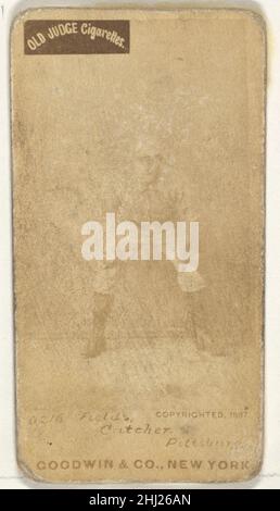 John Joseph "Jocko" Fields, Catcher, Pittsburgh, from the Old Judge ...