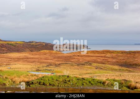 Overcast view of rural landscape at Boreraig, Scotland Stock Photo - Alamy