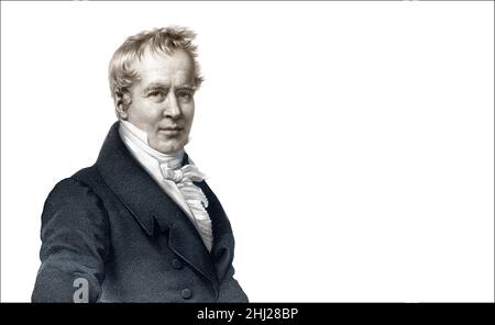Sketch of Alexander von Humboldt (1769-1859), German naturalist and ...