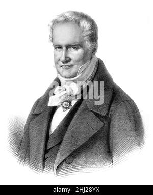 Sketch of Alexander von Humboldt (1769-1859), German naturalist and ...