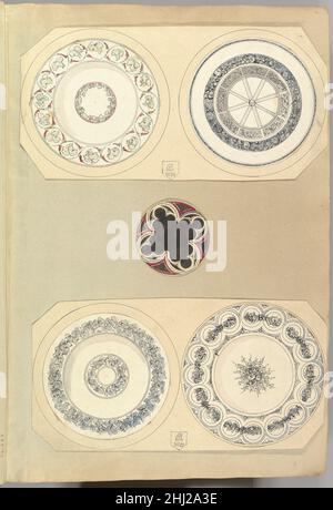 Four Designs for Decorated Plates, Alfred Henry Forrester Alfred ...