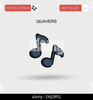 doodle musical quaver note sign background vector illustration Stock ...